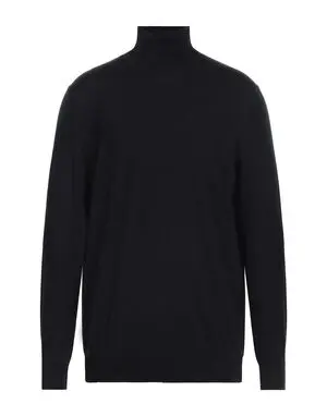 DRUMOHR Turtleneck Light Super 140s Wool Knit - Blue