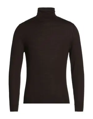 DRUMOHR Turtleneck Light Super 140s Wool Knit Cocoa