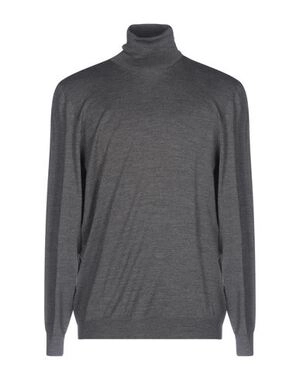DRUMOHR Turtleneck Light Super 140s Wool Knit - Grey