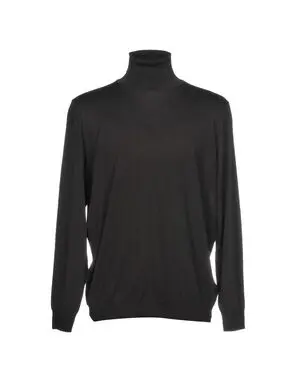 DRUMOHR Turtleneck Light Super 140s Wool Knit Steel Grey