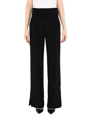 MANILA GRACE Wide-leg Pants - Black