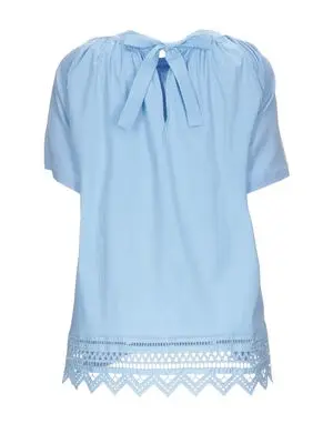 SEVENTY VENEZIA Solid Top With Tie Fastening - Blue