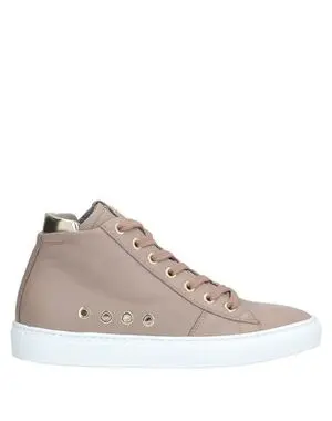 Paciotti Leather High-top Sneakers - Light Brown