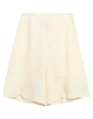 L' AUTRE CHOSE Linen Bermuda Shorts - White