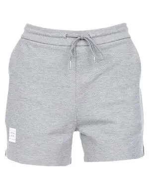 Thom Browne Woman Shorts & Bermuda Shorts Midnight Blue Size 0 Cotton Grey