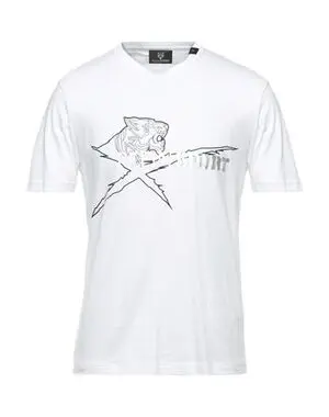 PLEIN SPORT Man T-shirt Grey Size S Cotton White