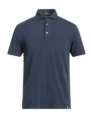 DRUMOHR Man Polo Shirt Navy Size Xl Cotton Navy