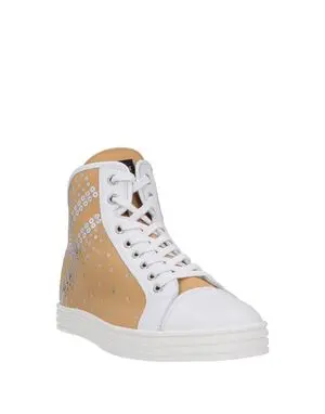 Hogan Rebel Leather And Textile High-top Sneakers