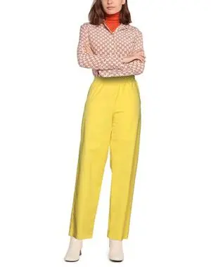 THE EDITOR Wide-leg Trousers - Yellow