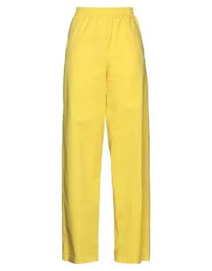 THE EDITOR Wide-leg Trousers - Yellow