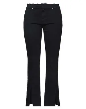 FRAME Flared Jeans With Slit Cuff - Black