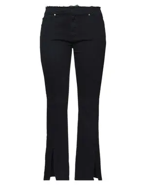 FRAME Flared Jeans With Slit Cuff - Black
