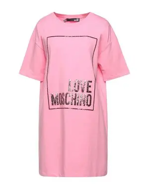 Moschino Mini T-Shirt Dress Pink