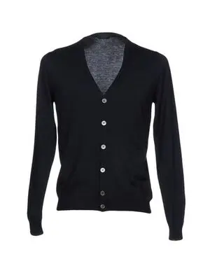 ZANONE Virgin Wool & Polyamide Cardigan - Blue