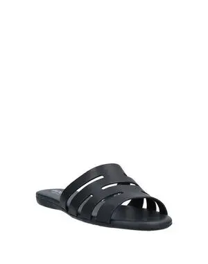 Hogan Leather Slide Sandals