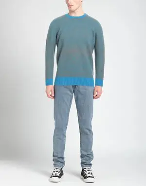 DRUMOHR Lambswool Crewneck Sweater - Blue