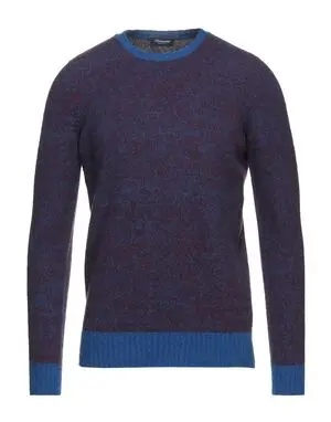 DRUMOHR Lambswool Crewneck Sweater Dark Purple
