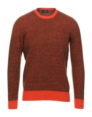 DRUMOHR Lambswool Crewneck Sweater Orange