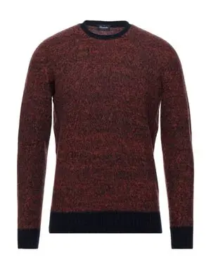 DRUMOHR Lambswool Crewneck Sweater Rust