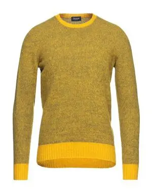 DRUMOHR Lambswool Crewneck Sweater Yellow