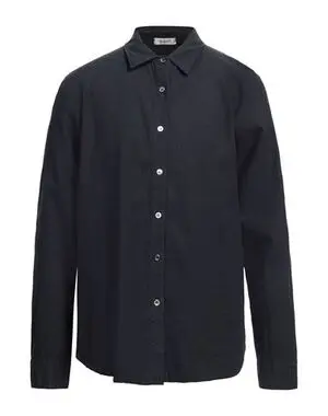 Crossley Man Shirt Light Grey Size M Linen Blue