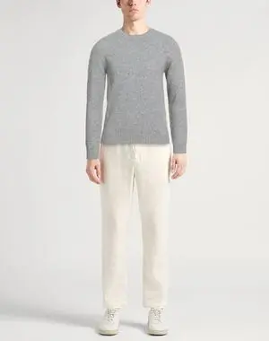 Malo Wool Cashmere Sweater - Light Grey