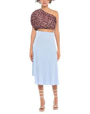 SOLOTRE One-shoulder Leopard-print Top - Pink