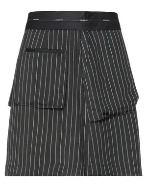 Neil Barrett Mini Flared Pinstriped Skirt