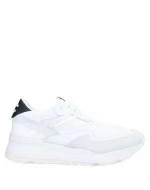 RUCOLINE Soft Leather And Textile Fiber Sneakers - White
