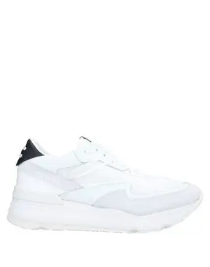 RUCOLINE Soft Leather And Textile Fiber Sneakers - White