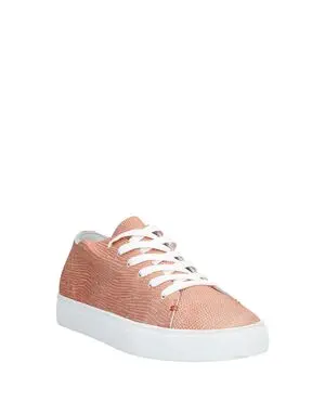 CRIME LONDON Metallic Leather Sneakers - Copper