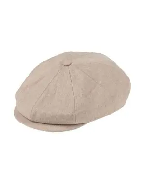 Borsalino Cashmere Flat Cap Beige