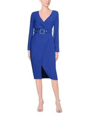 Pinko Midi Dress Bright Polyester - Bright Blue