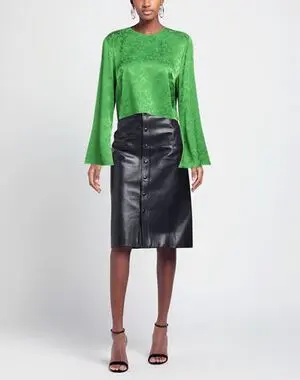 Andamane Satin Jacquard Floral Top