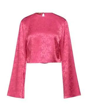 Andamane Satin Jacquard Floral Top