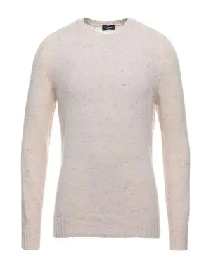 DRUMOHR Sweater In Virgin Wool, Cashmere, And Polyamide Beige