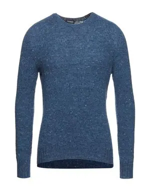 DRUMOHR Sweater In Virgin Wool, Cashmere, And Polyamide Slate Blue