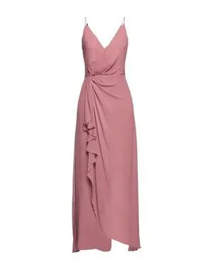 Atos Lombardini Maxi Georgette Dress - Pastel Pink