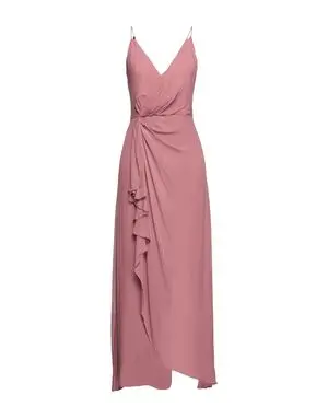 Atos Lombardini Maxi Georgette Dress - Pastel Pink