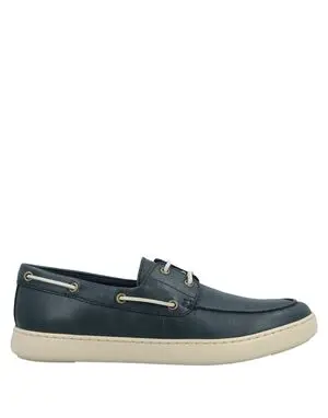 Fitflop Leather Loafers Dark Blue