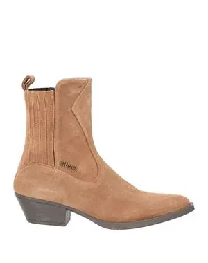 LIU •JO Suede Cowboy Ankle Boots - Brown