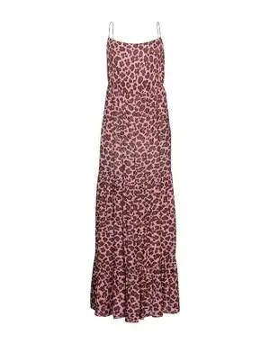 SOLOTRE Leopard-print Maxi Dress