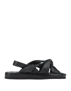 STRATEGIA Soft Leather Sandals - Black