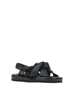 STRATEGIA Soft Leather Sandals - Black