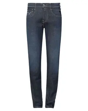 REPLAY Jeans Size Cotton, Polyester, Elastane - Blue