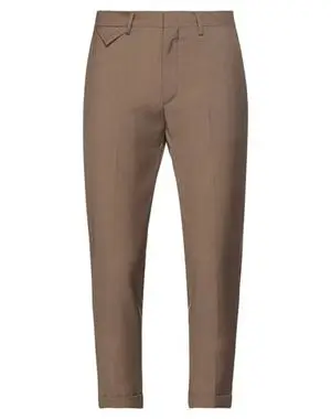 LOW BRAND Tailored Cropped Pants - Khaki