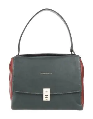PIQUADRO Woman Shoulder Bag Blue Size - Bovine Leather Dark Green