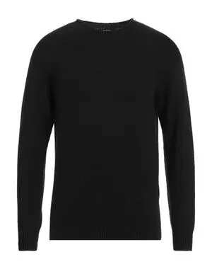 Alpha Studio Solid Knit Sweater - Black