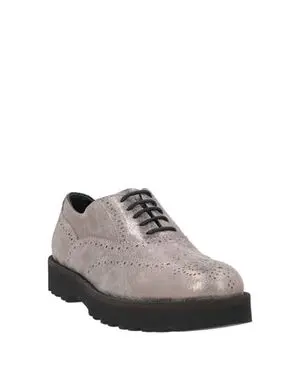 Hogan Lace-up Leather Oxford Shoes - Dove Grey