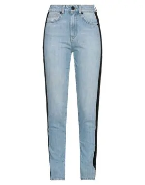 GAËLLE PARIS High-waisted Jeans With Side Seam Stripes